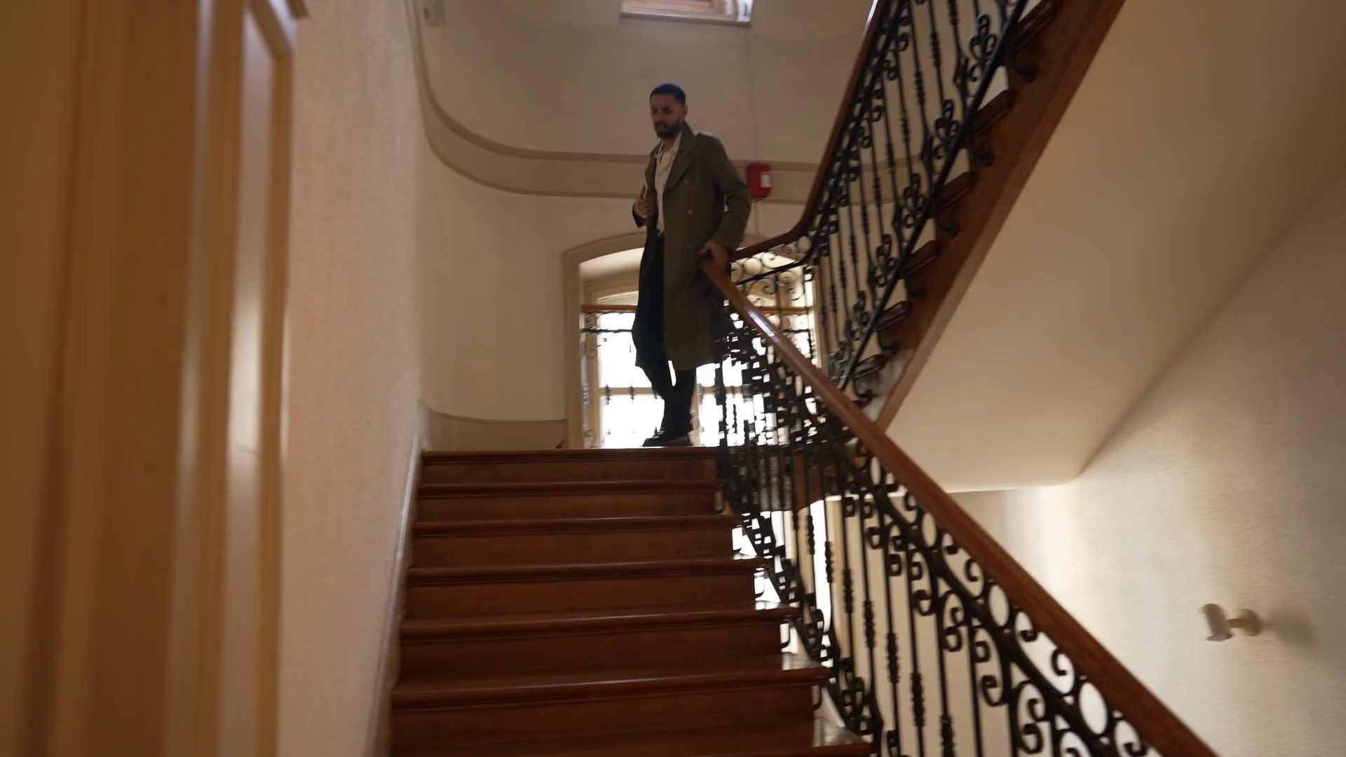 Young Middle Eastern Man In Coat Leaving Stock Footage SBV-348728850 ...