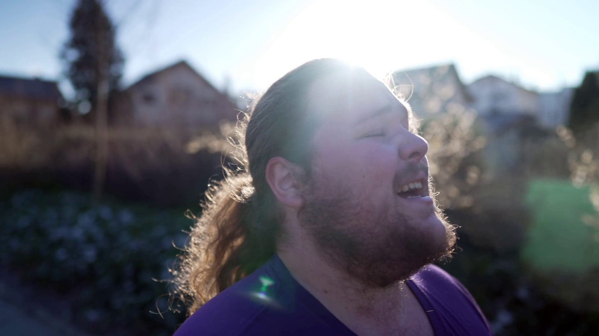Recovery Pause: Overweight Man Takes Deep Stock Footage SBV-348436802 ...