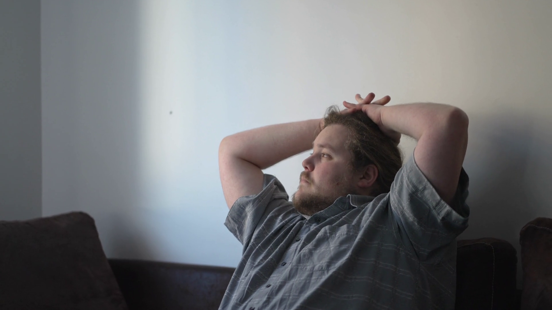 Window Of Thought: Contemplative Young Man Stock Footage SBV-348436474 ...