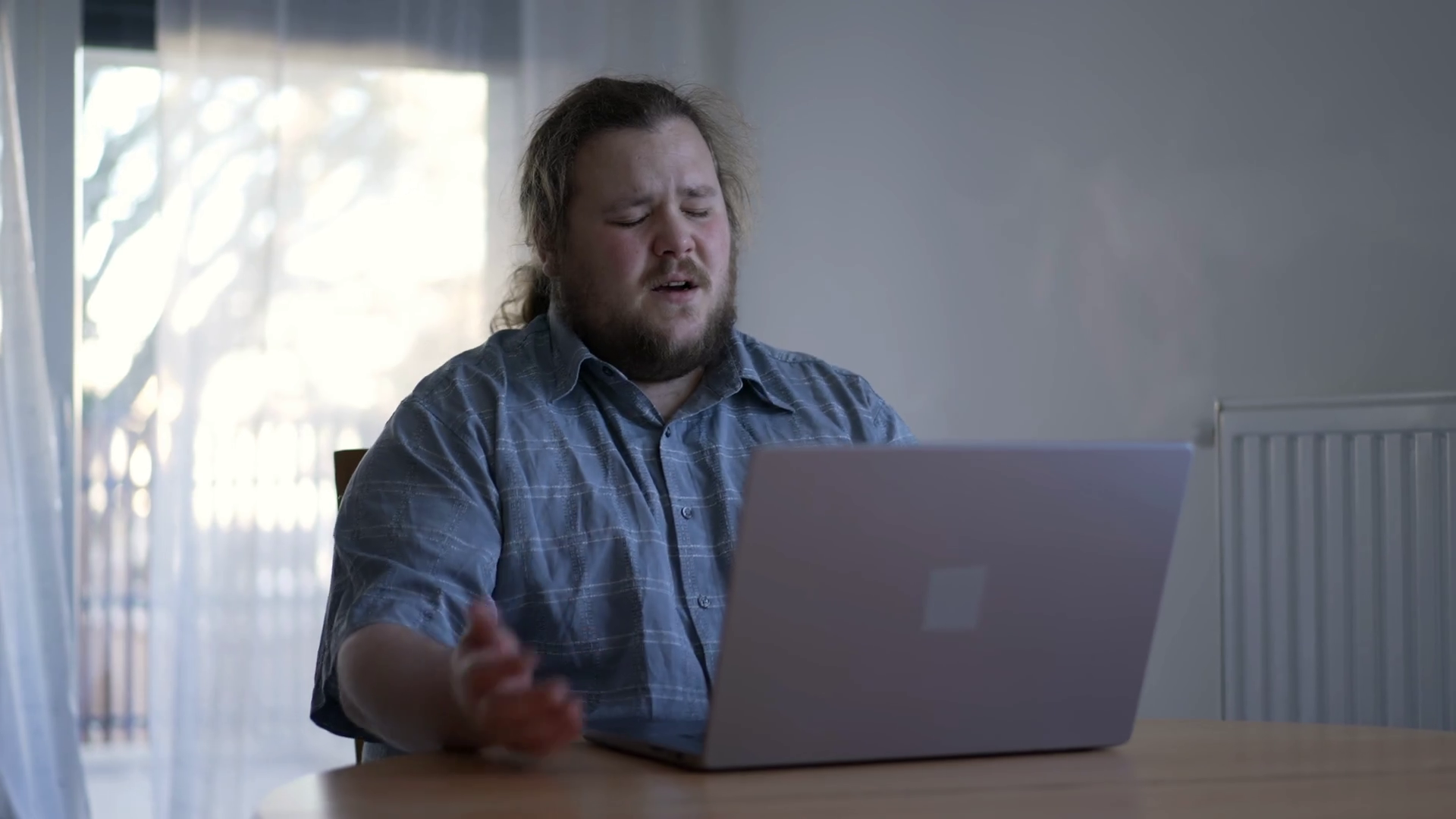 Online Disappointment: Sad Man Faces Despair Stock Footage SBV ...