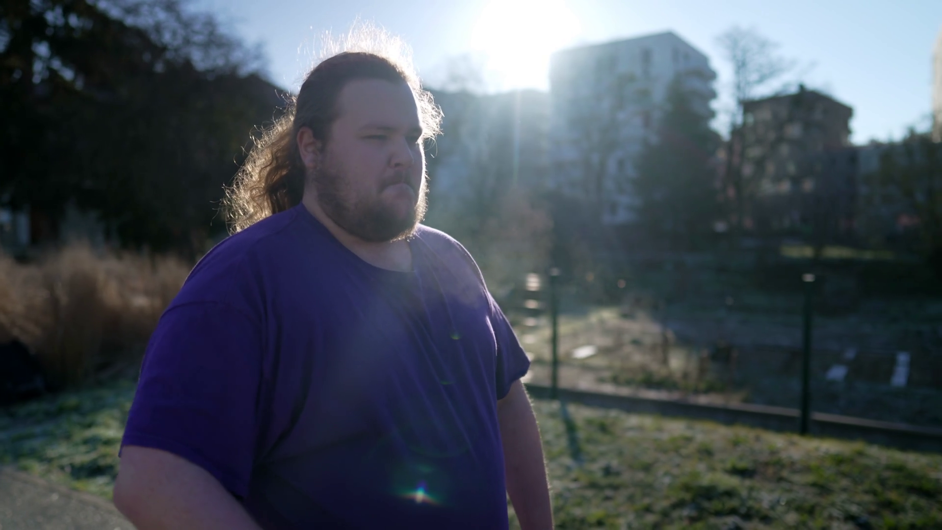 Street Of Reflection: Upset Overweight Man Stock Footage SBV-348437842 ...