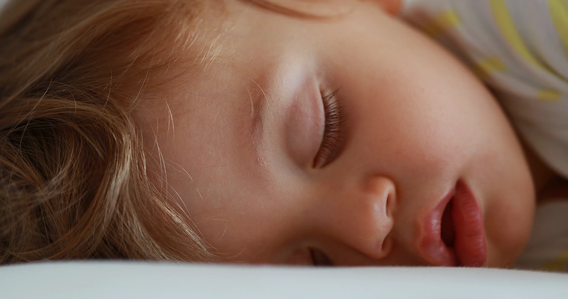 One Year Old Baby Sleeping Drooling Napping Stock Footage SBV-348543504 ...