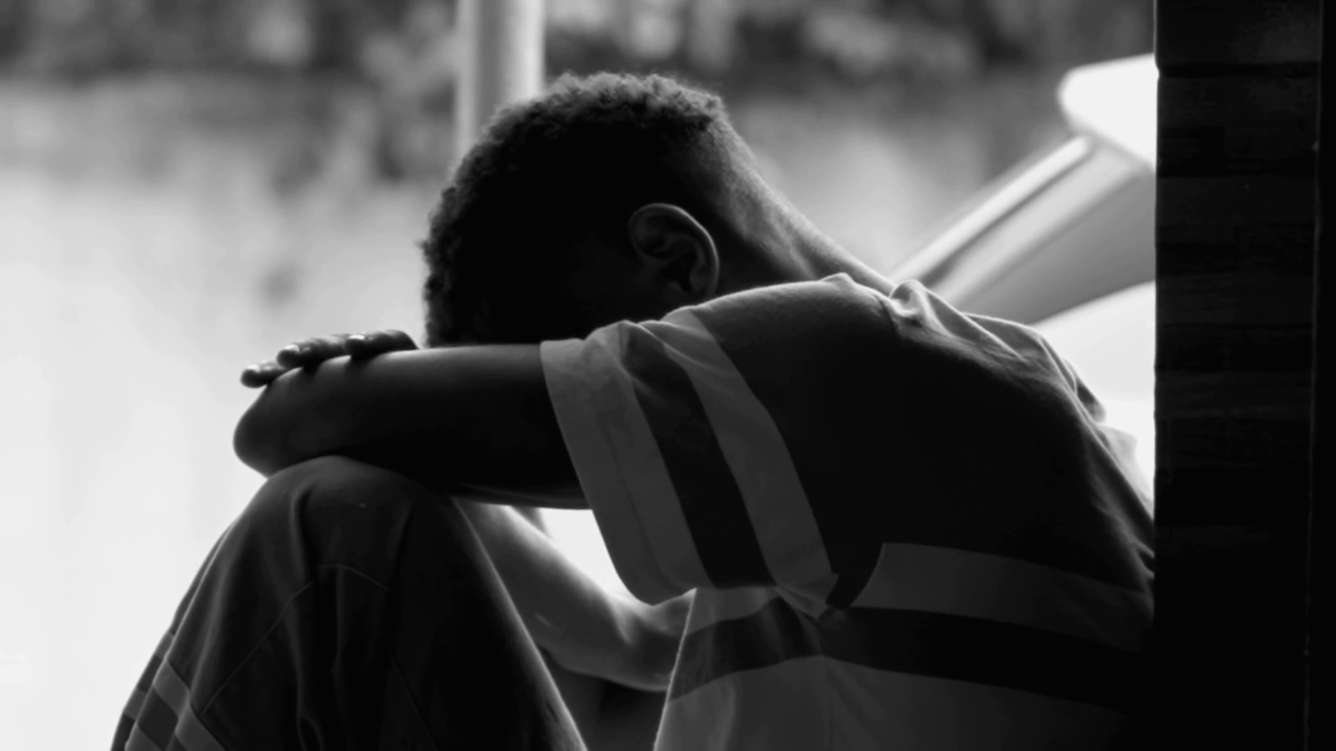 One Young Black Man In Despair In Dramatic Stock Footage SBV-348476305 ...
