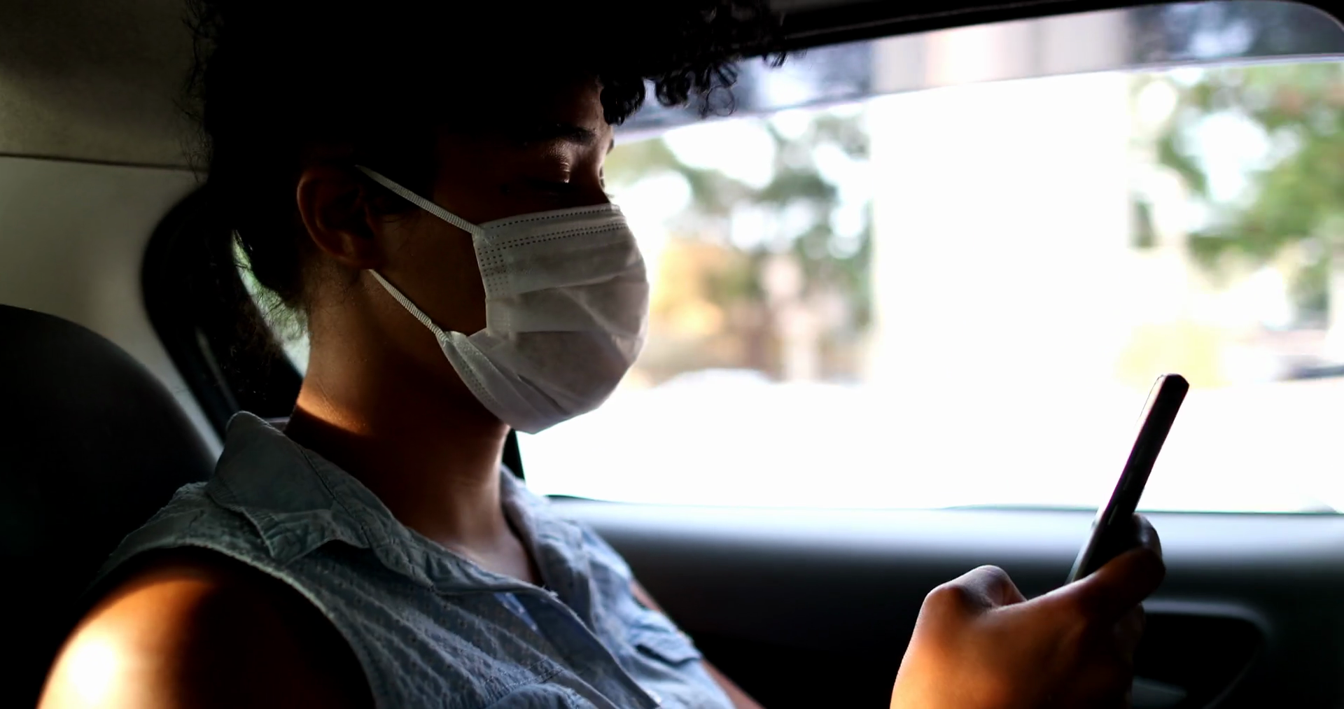Passenger African Descent Girl Riding Taxi Stock Footage SBV-348480033 ...