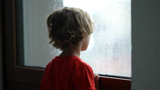 Someone Looking Out Window At Rain Stock Footage: Royalty-Free Video ...