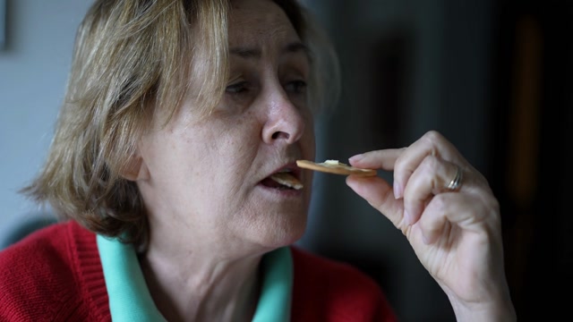 Woman Chewing Steak Stock Footage: Royalty-Free Video Clips - Storyblocks