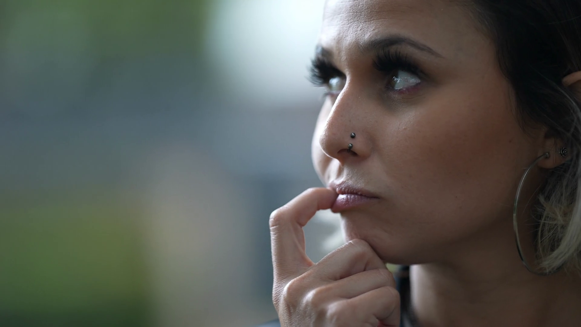 Pensive Woman Seeking Solution To Problem Stock Footage SBV-348711437 ...