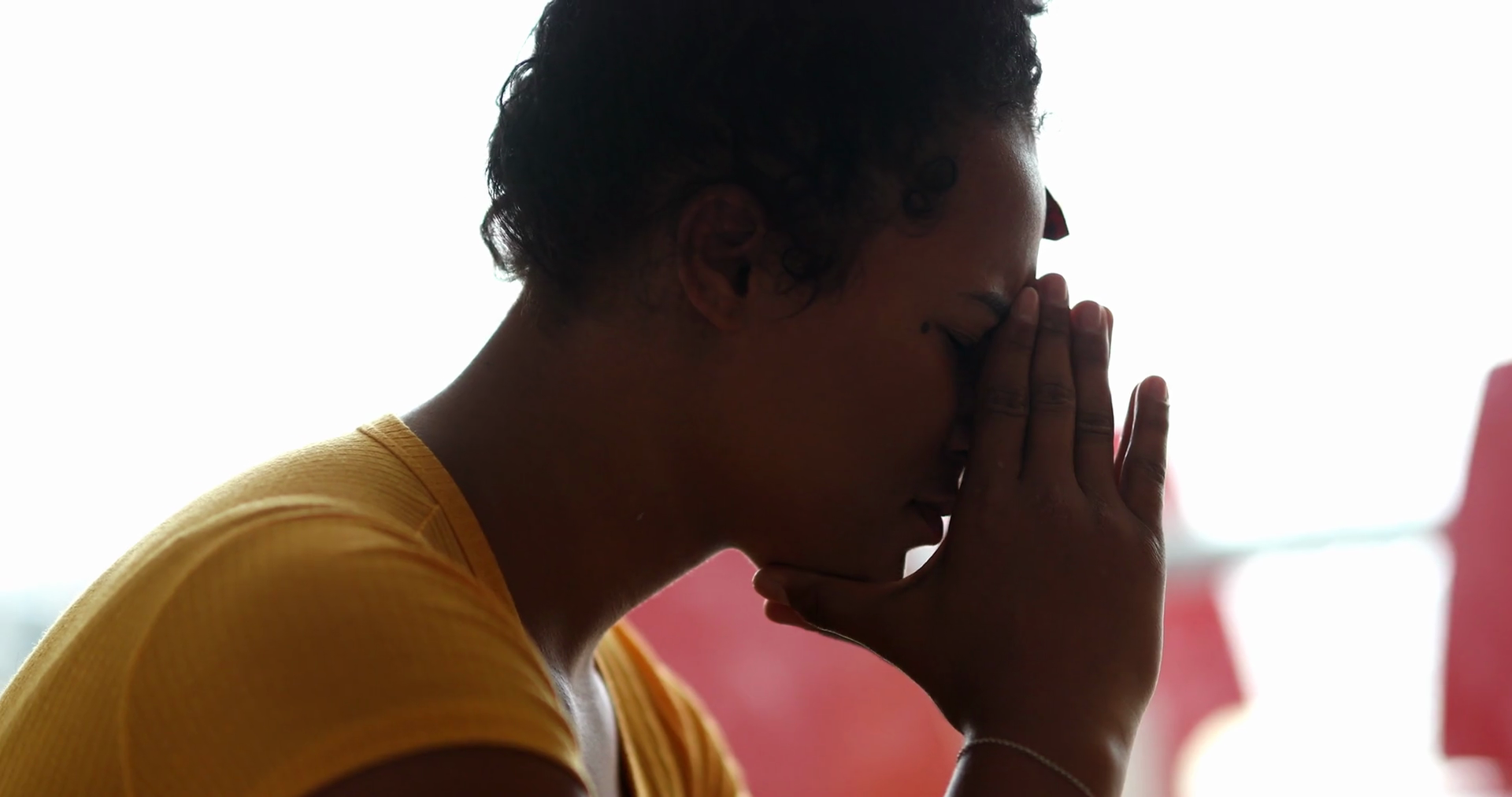 Pensive Young Black Woman Thinking Deeply Stock Footage SBV-348477573 ...