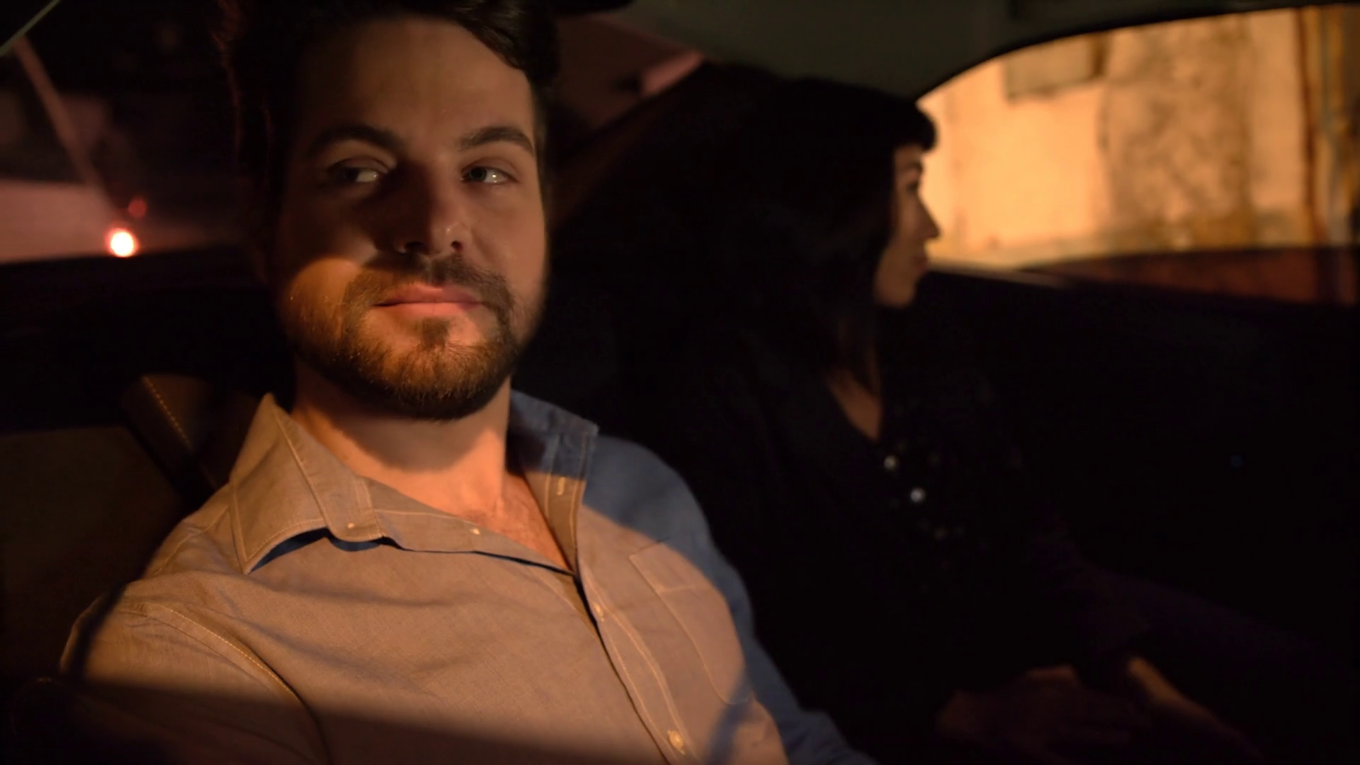 People Inside Car Backseat At Night Man Stock Footage SBV-348515789 ...