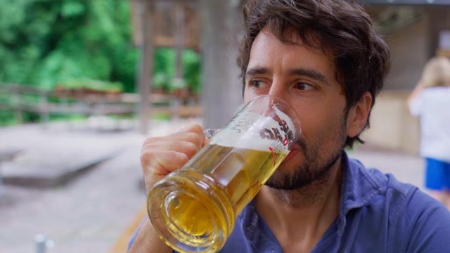 Man Drinking Beer Stock Footage: Royalty-Free Video Clips - Storyblocks