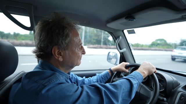 Sad Man Driving Stock Footage: Royalty-Free Video Clips - Storyblocks