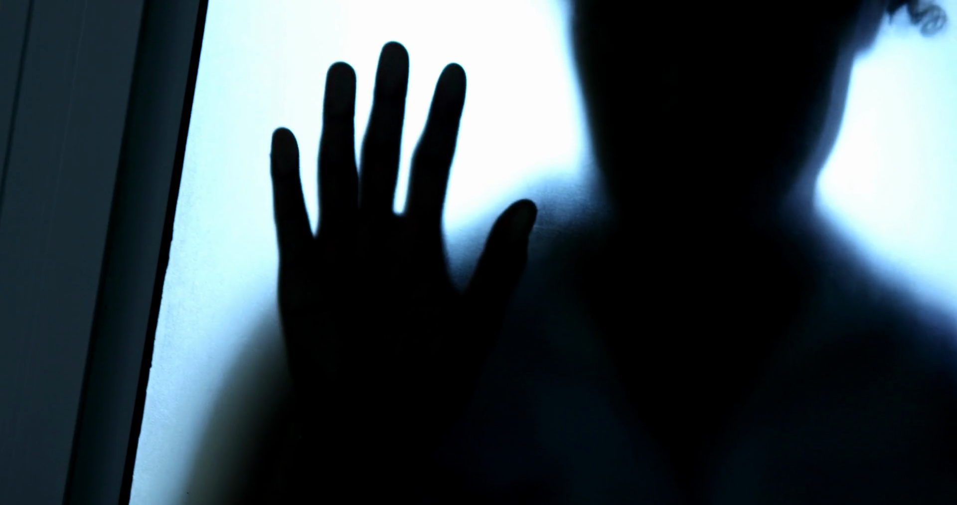 Person Feeling Trapped Behind Diffused Glass Stock Footage SBV ...