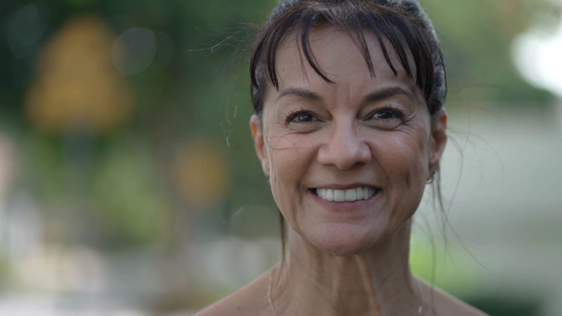 Mature Radiance: Closeup Of 50s Woman's Stock Footage SBV-348408467 ...