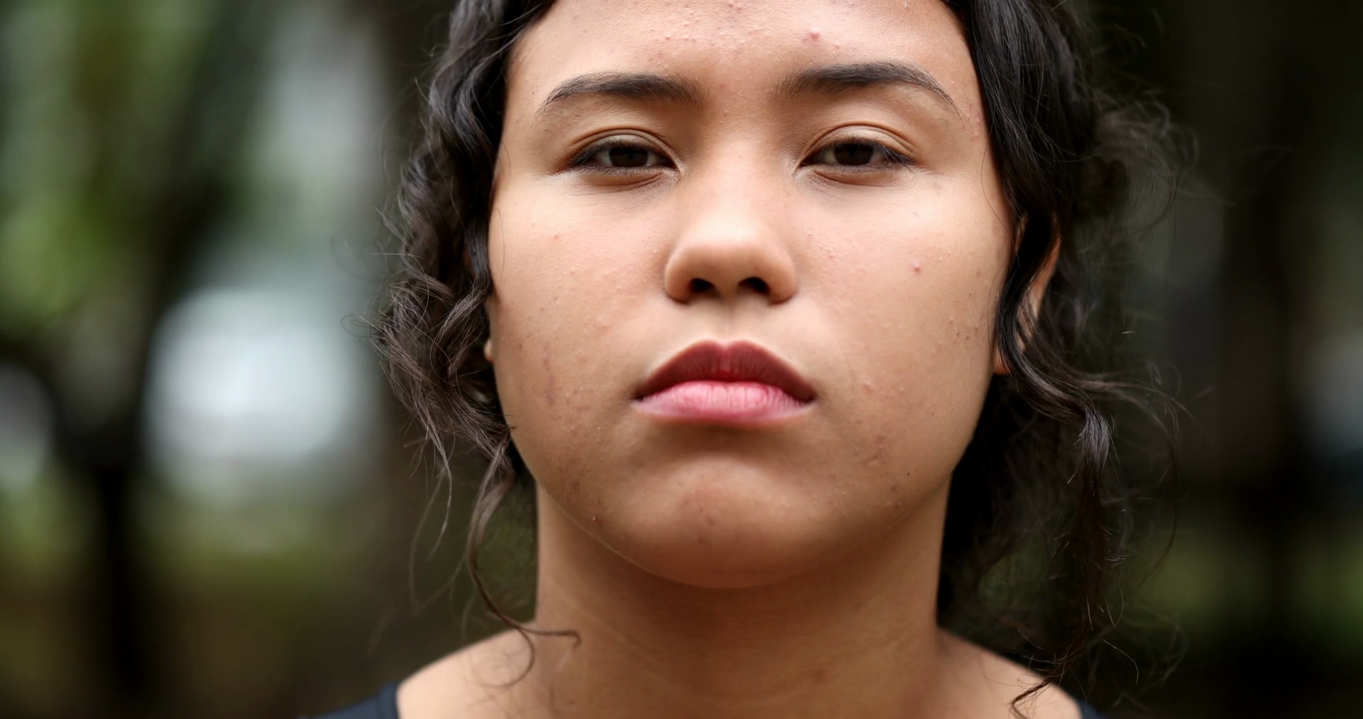 Portrait Hispanic Girl Face Close Up Young Stock Footage SBV-348505797 ...