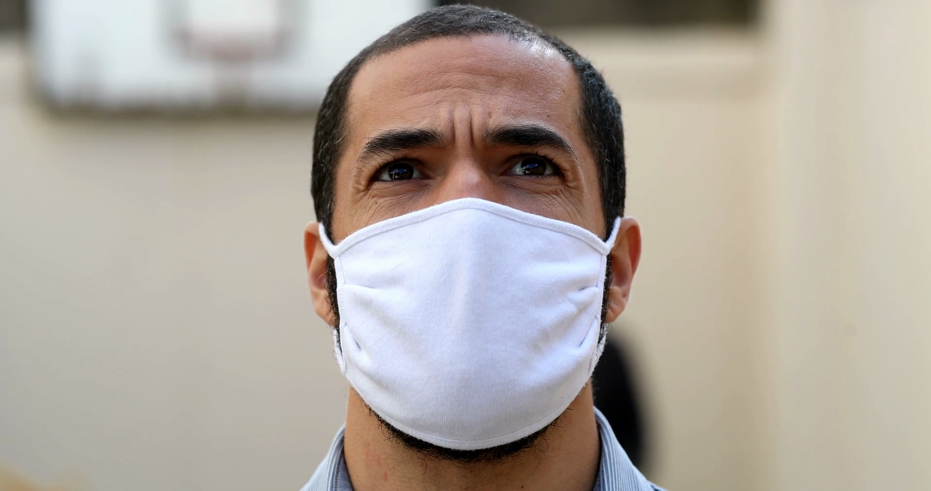 Portrait Man Wearing Covid 19 Face Mask Stock Footage SBV-348626085 - Storyblocks