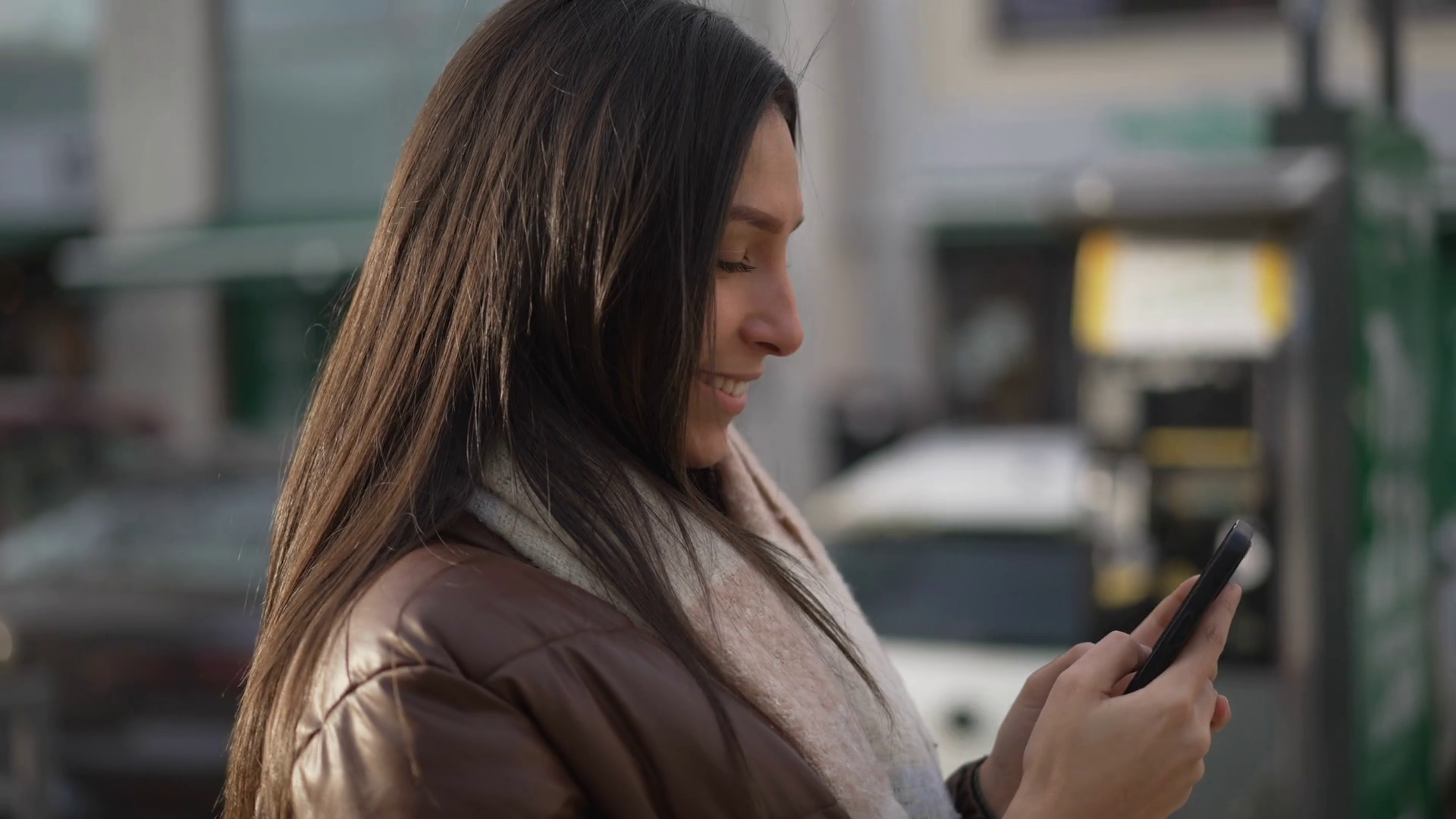 Portrait Of Happy Adult Girl Liking Content Stock Footage Sbv 348732962