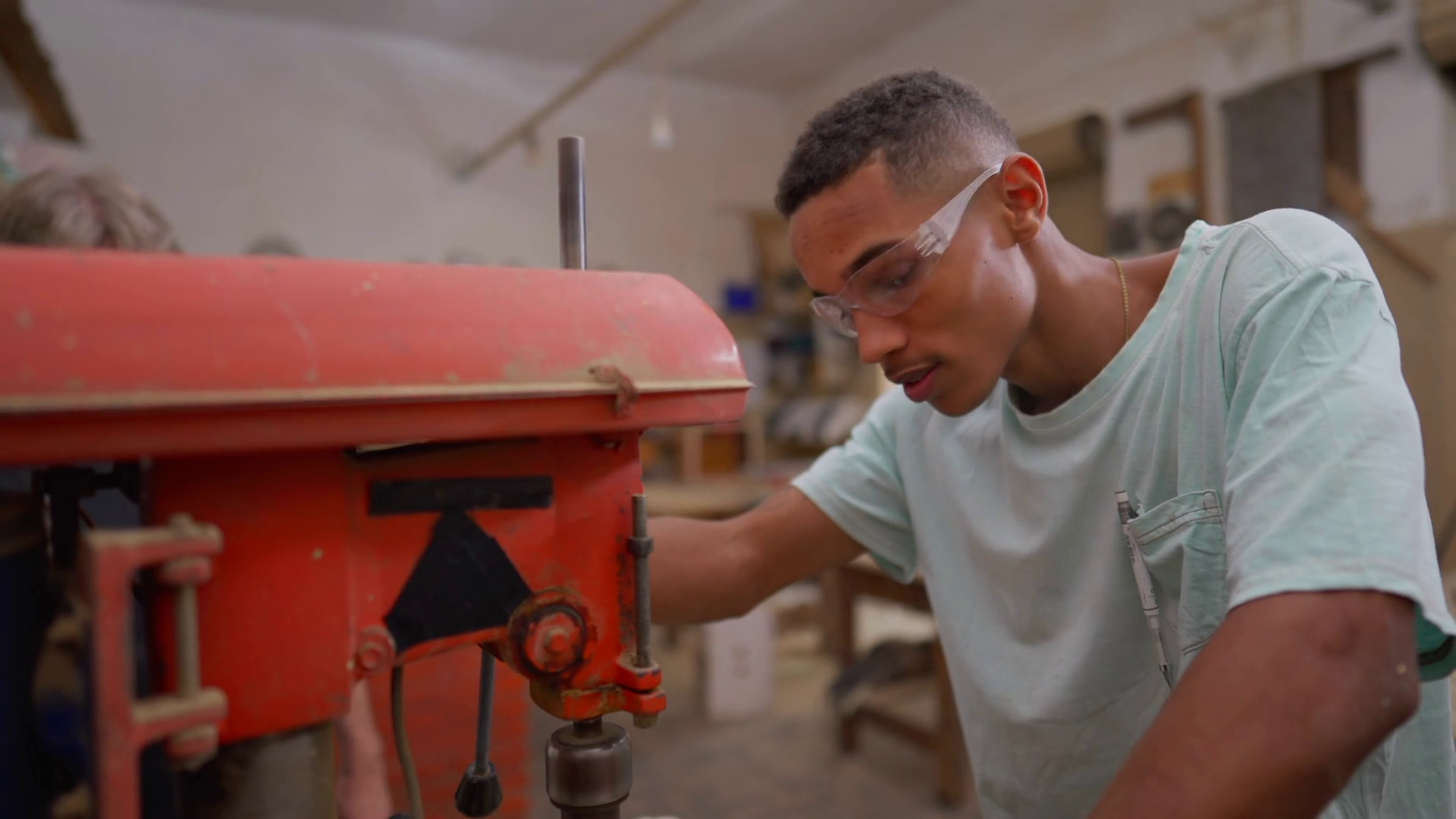 Portrait Of Joyful Brazilian Worker Standing Stock Footage SBV ...