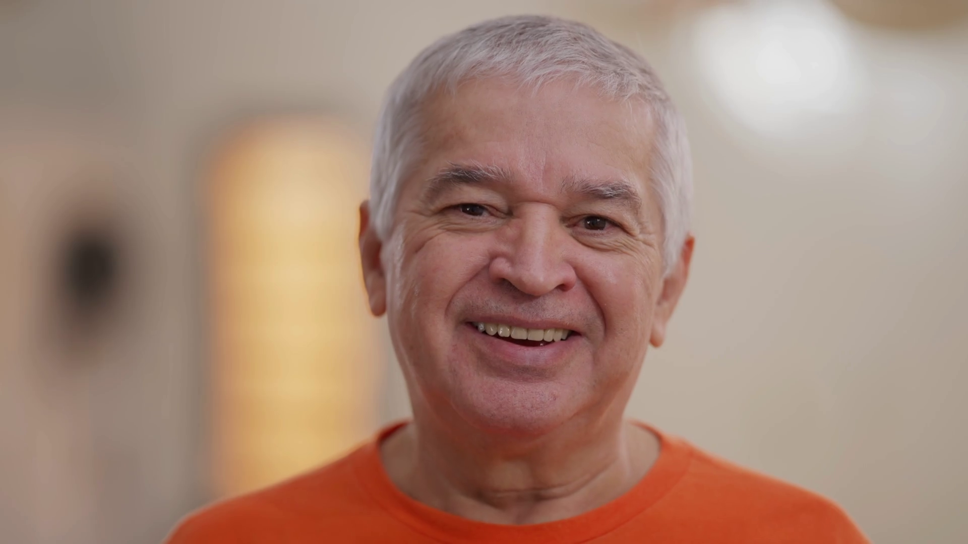 Portrait Of Joyful Senior Man Spontaneous Stock Footage SBV-348510638 ...