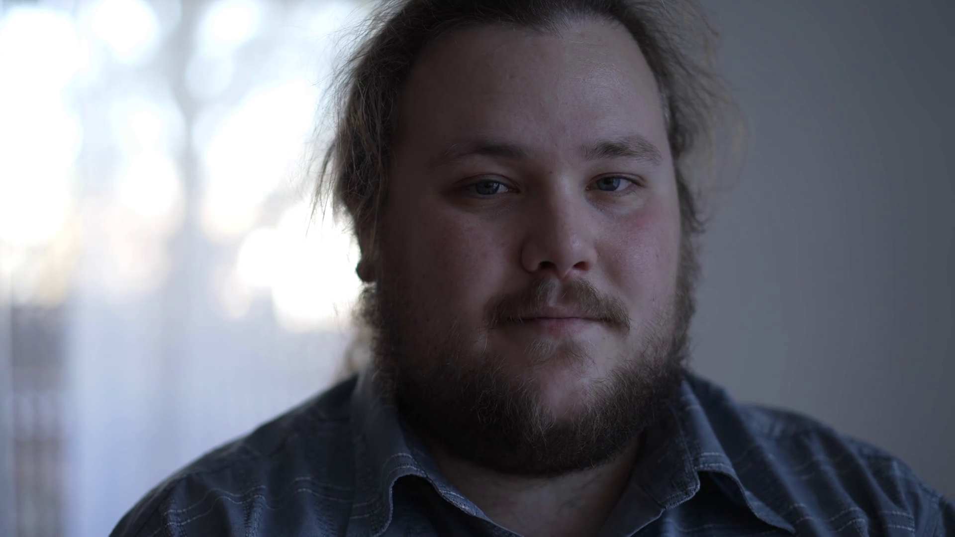 Portrait Of Young Overweight Man Looking At Stock Footage SBV-348672805 ...