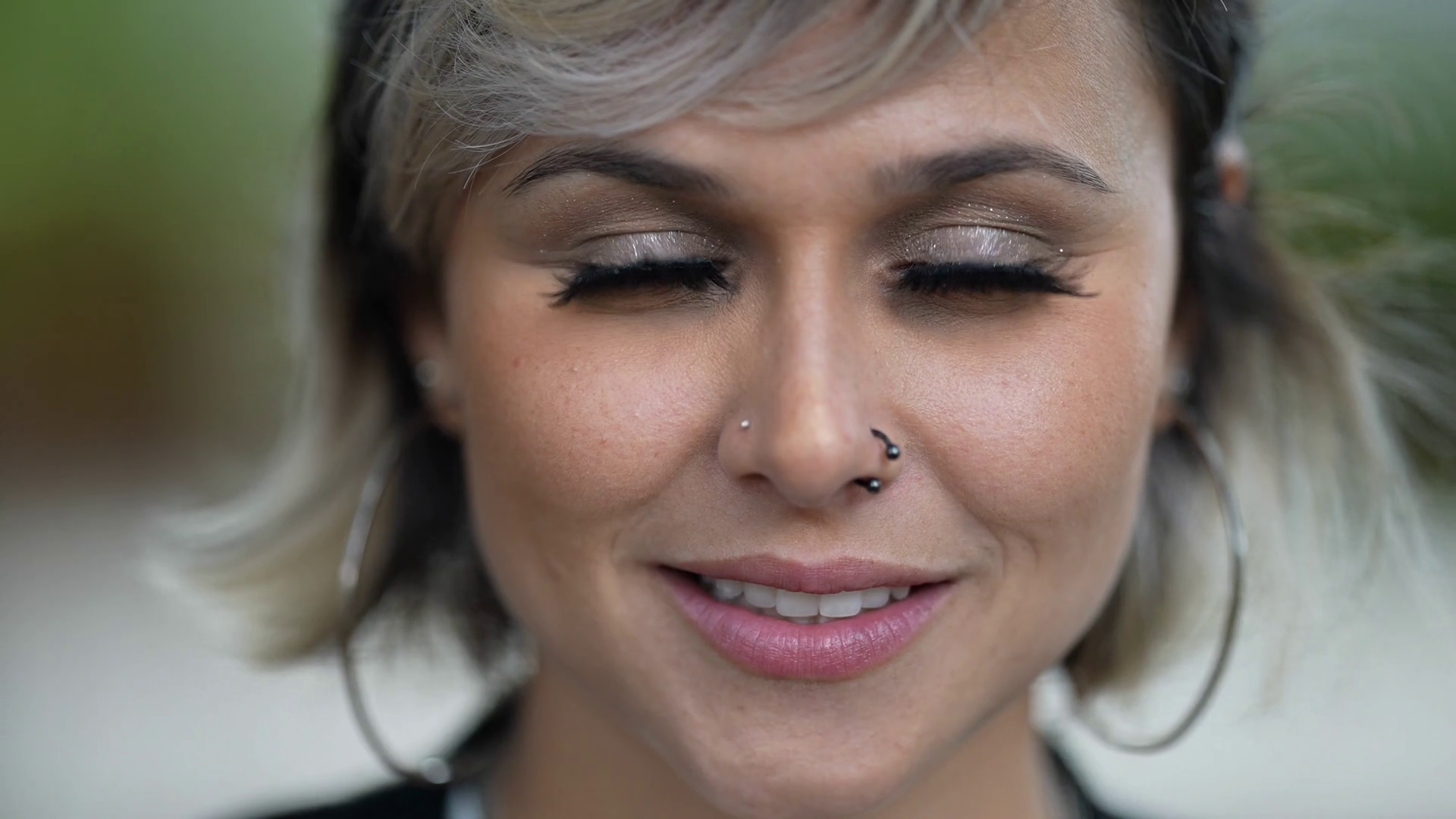 Portrait Woman Closing Eyes In Meditation Stock Footage SBV-348711535 ...