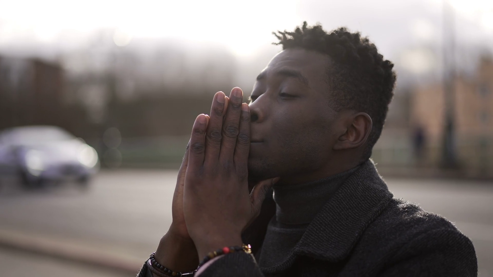 Portrait Of Stressed Young African Man Stock Footage SBV-348675314 ...