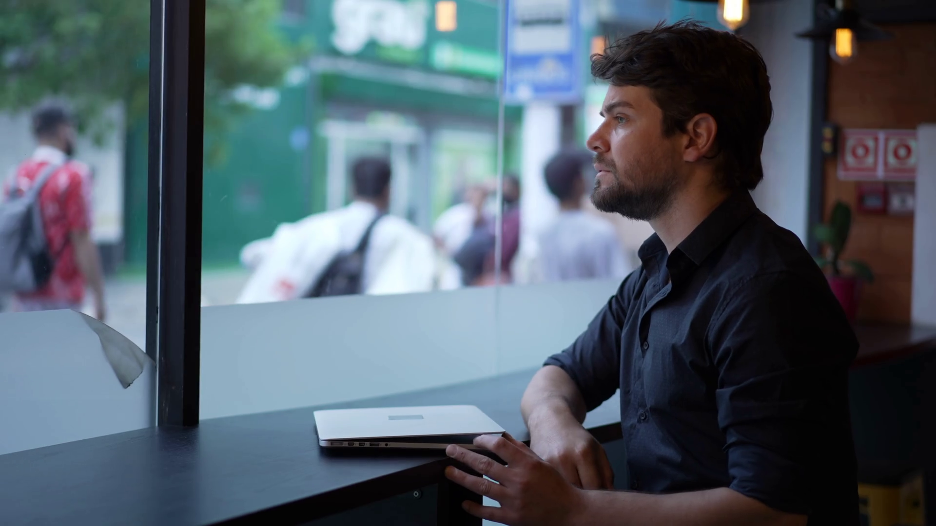 Thoughtful Young Man Contemplating With Stock Footage SBV-348369118 ...
