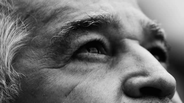 Old Man Looking Up Stock Footage: Royalty-Free Video Clips - Storyblocks