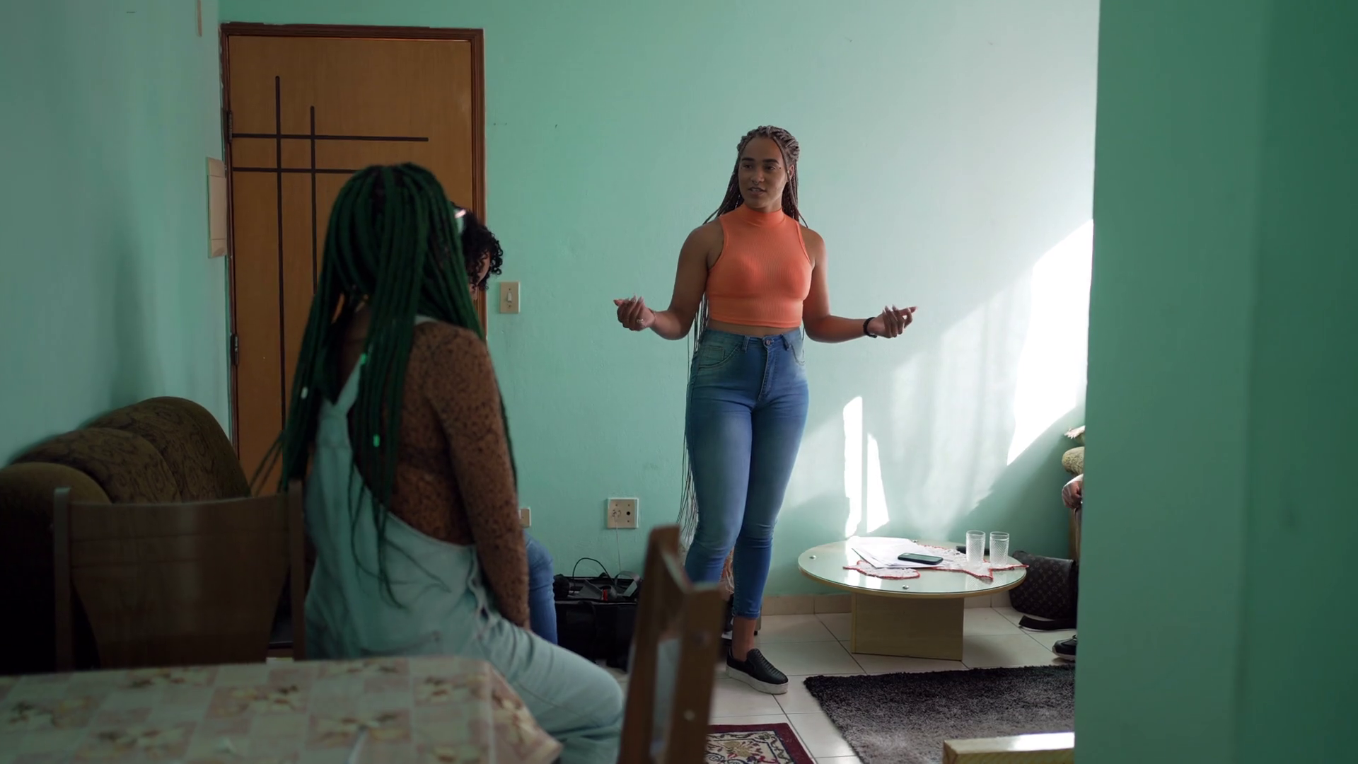 Religious Family Praying Together At Home Stock Footage SBV-348765521 ...