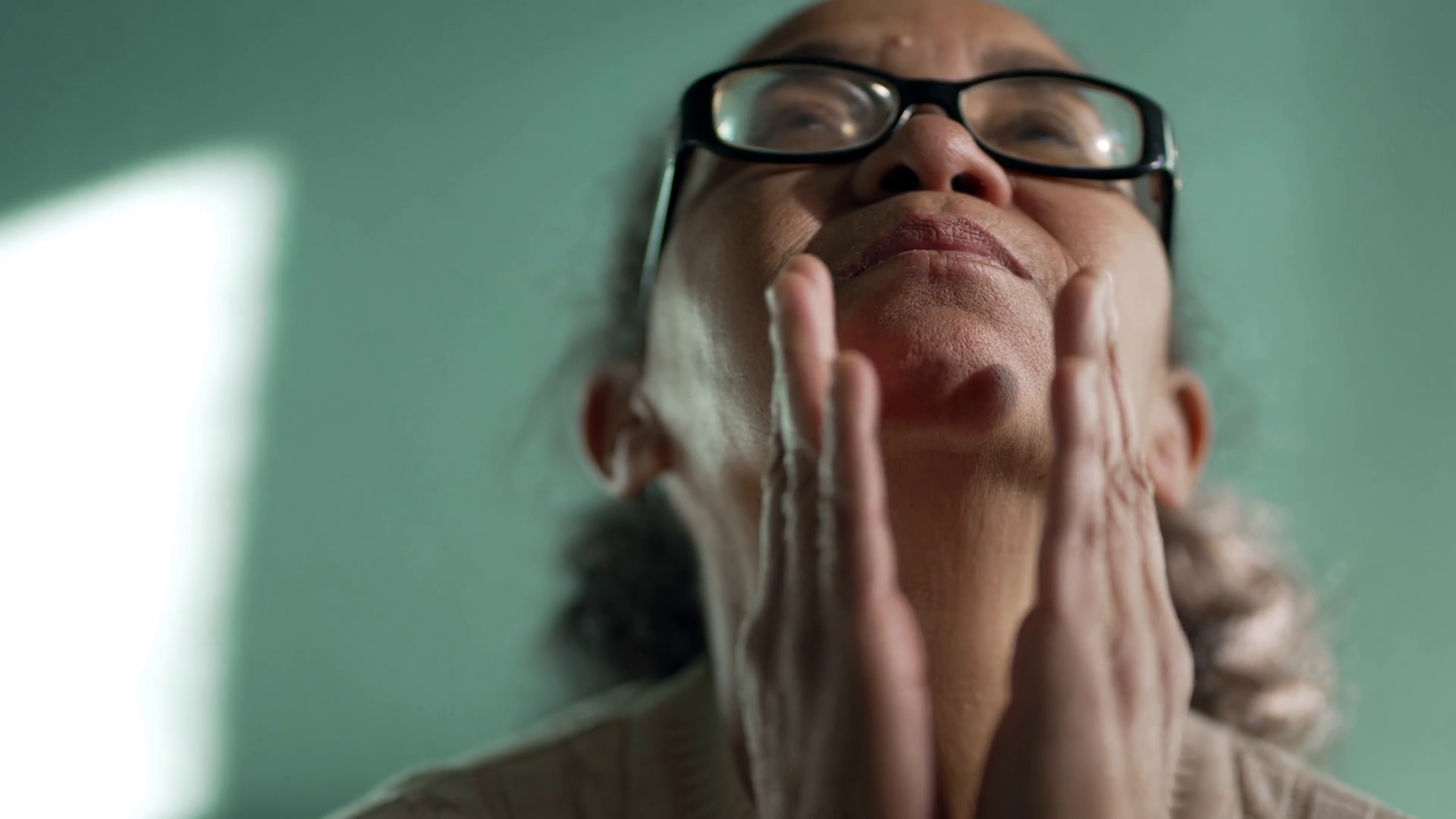 Religious Older Senior Hispanic Woman Stock Footage SBV-348765558 ...