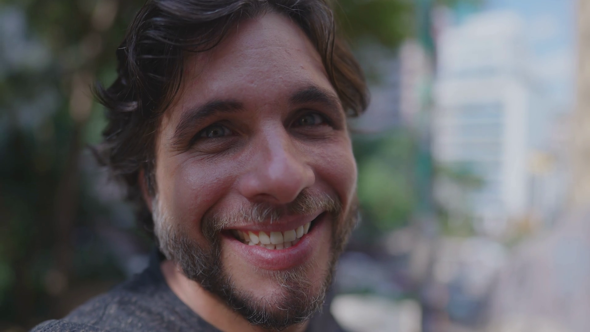 One Happy Man Smiling At Camera Standing Stock Footage SBV-348623678 ...