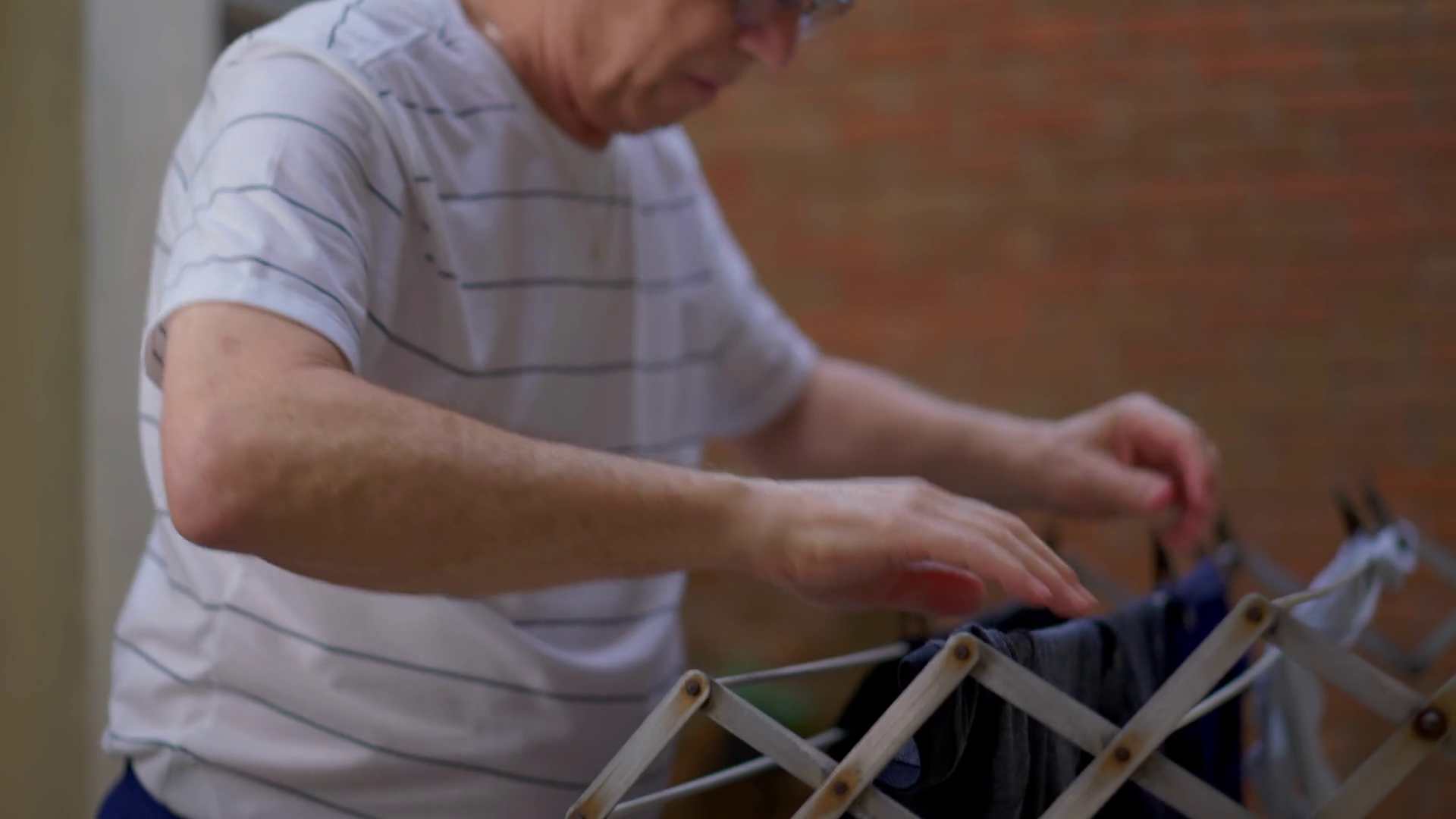 Authentic Daily Routine Of Senior Man Stock Footage SBV-348562226 ...