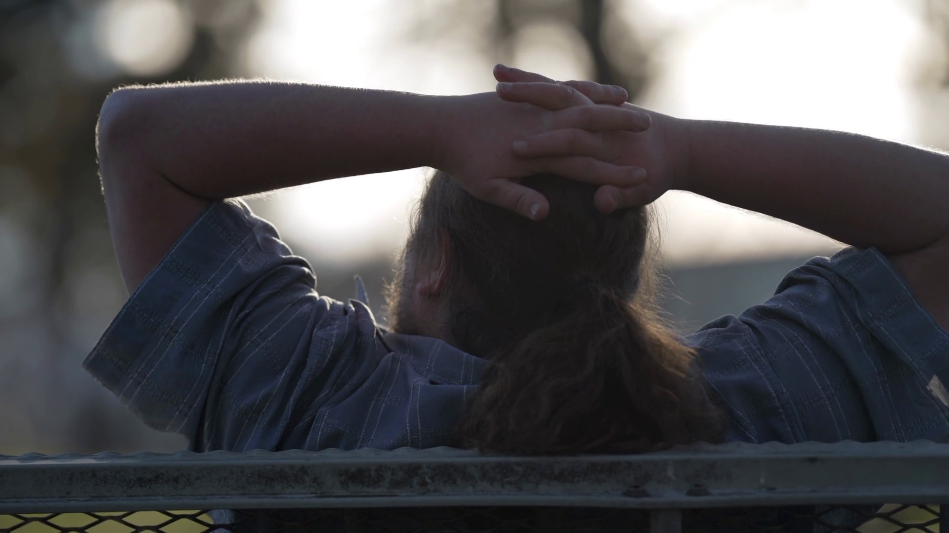 Nature's Reflection: Young Man Contemplating Stock Footage SBV ...