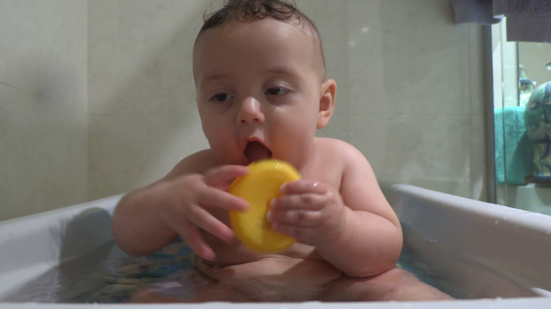Bathtime Delight: Capturing Adorable Stock Footage SBV-348422666 - Storyblocks