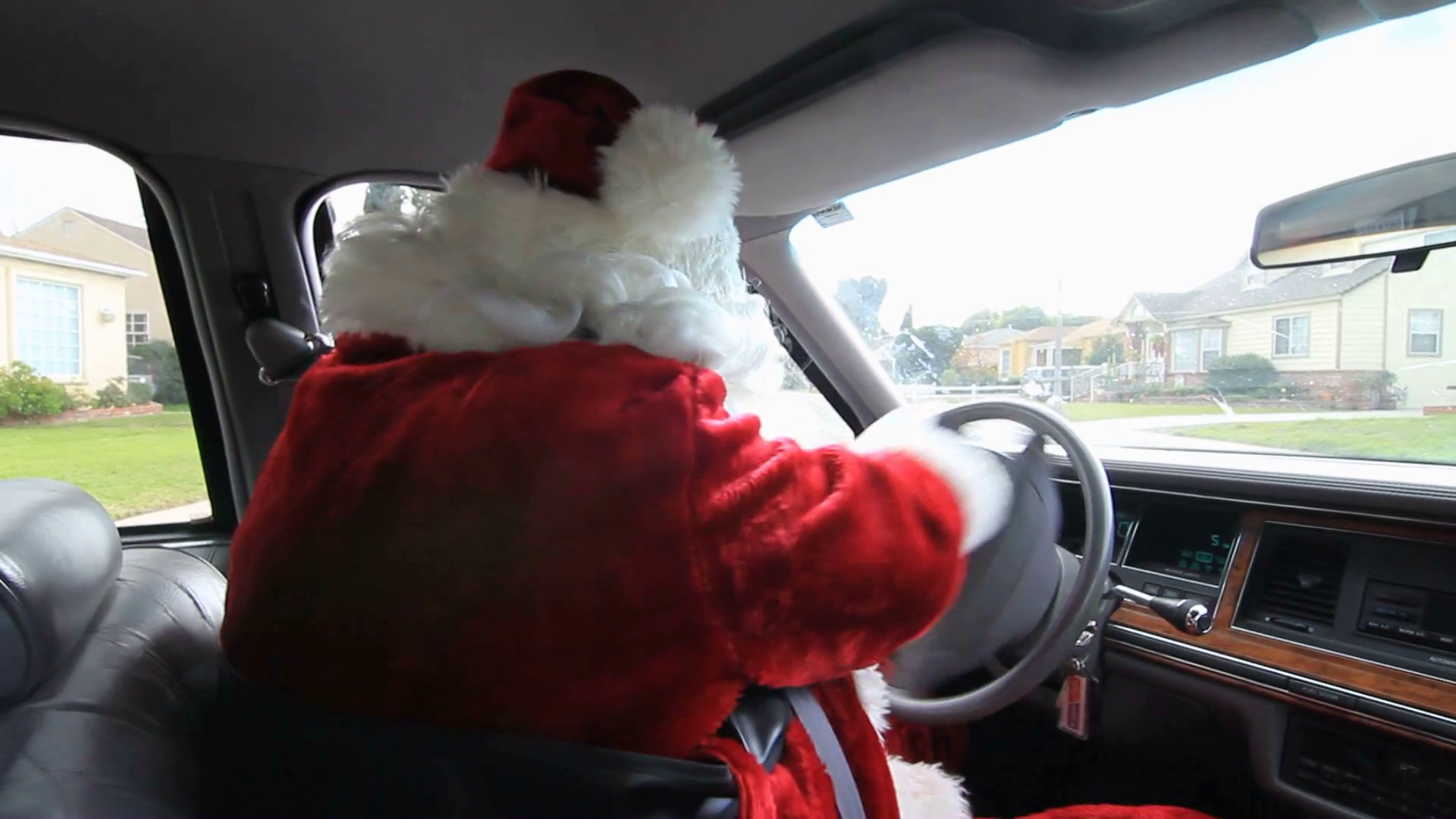 Santa Claus Driving Angrily Santa Claus Stock Footage SBV-348435332 ...