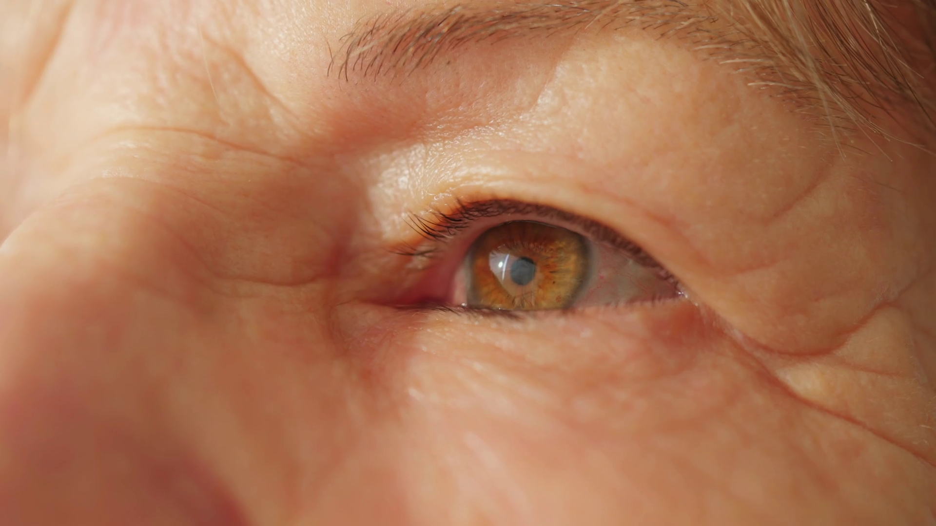 Senior Woman Closing Eye In Meditation Stock Footage SBV-348581550 ...