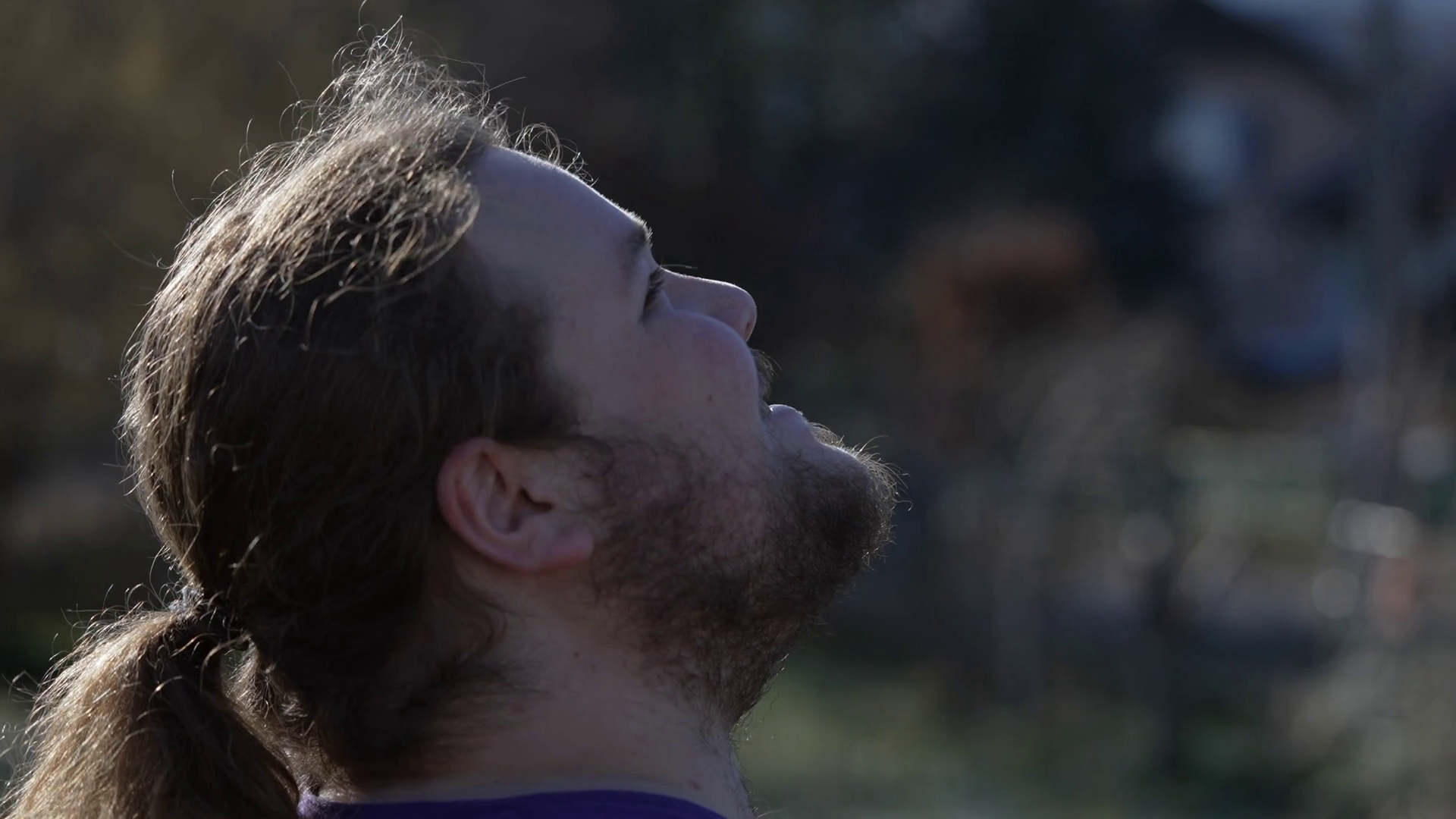 Spiritual Man Looking At Sky Worshiping God Stock Footage SBV-348672969 ...