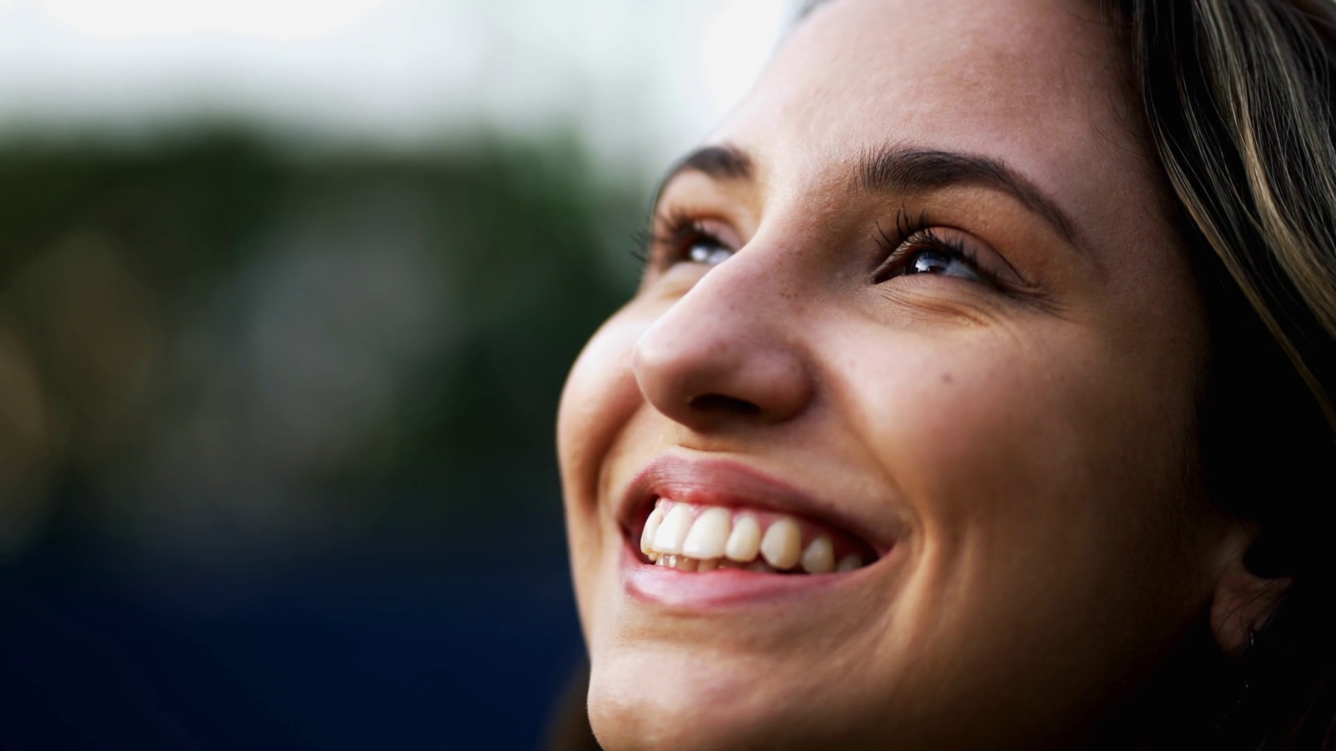 Hopeful Gaze To Sky: Spiritual Young Woman's Stock Footage SBV ...