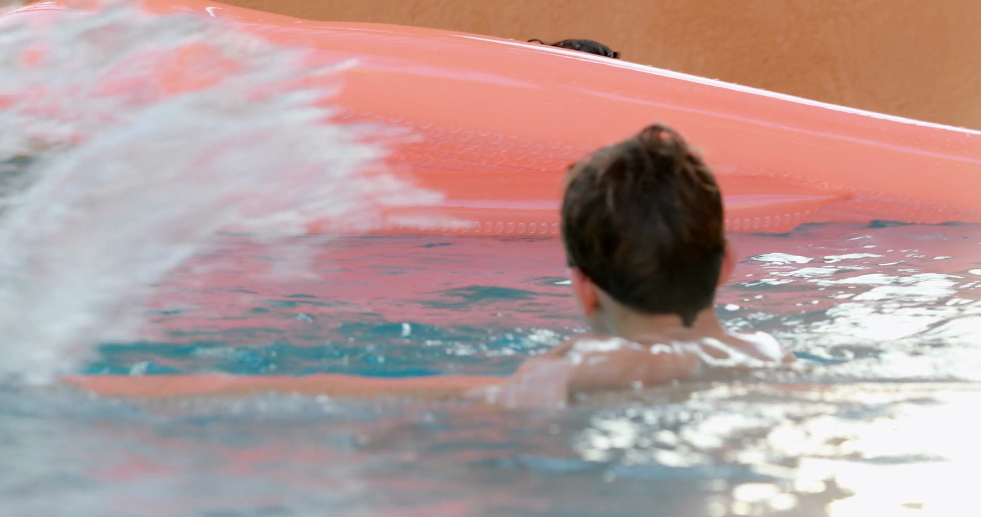 Splashing Water To Young Boy Child Inside Stock Footage SBV-348607584 ...