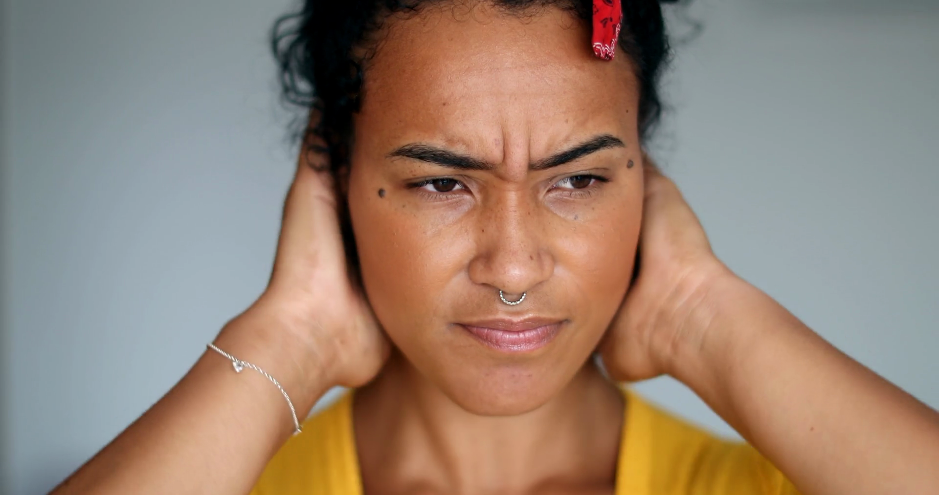 Stressed Young Black Woman Afrtican Girl Stock Footage SBV-348479897 ...