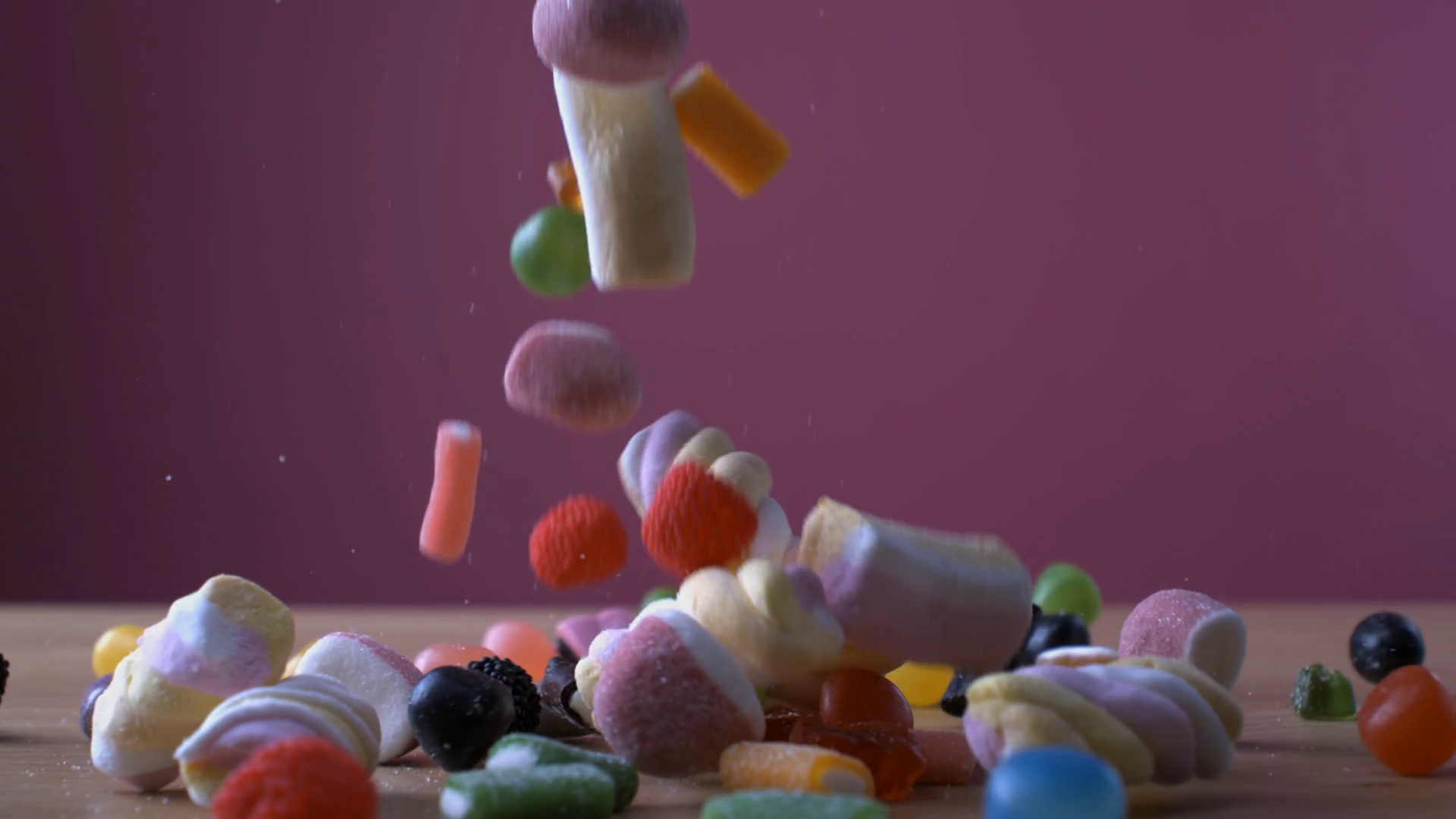 Sweet Candies Falling In Super Slow Motion Stock Footage SBV-348745951 ...
