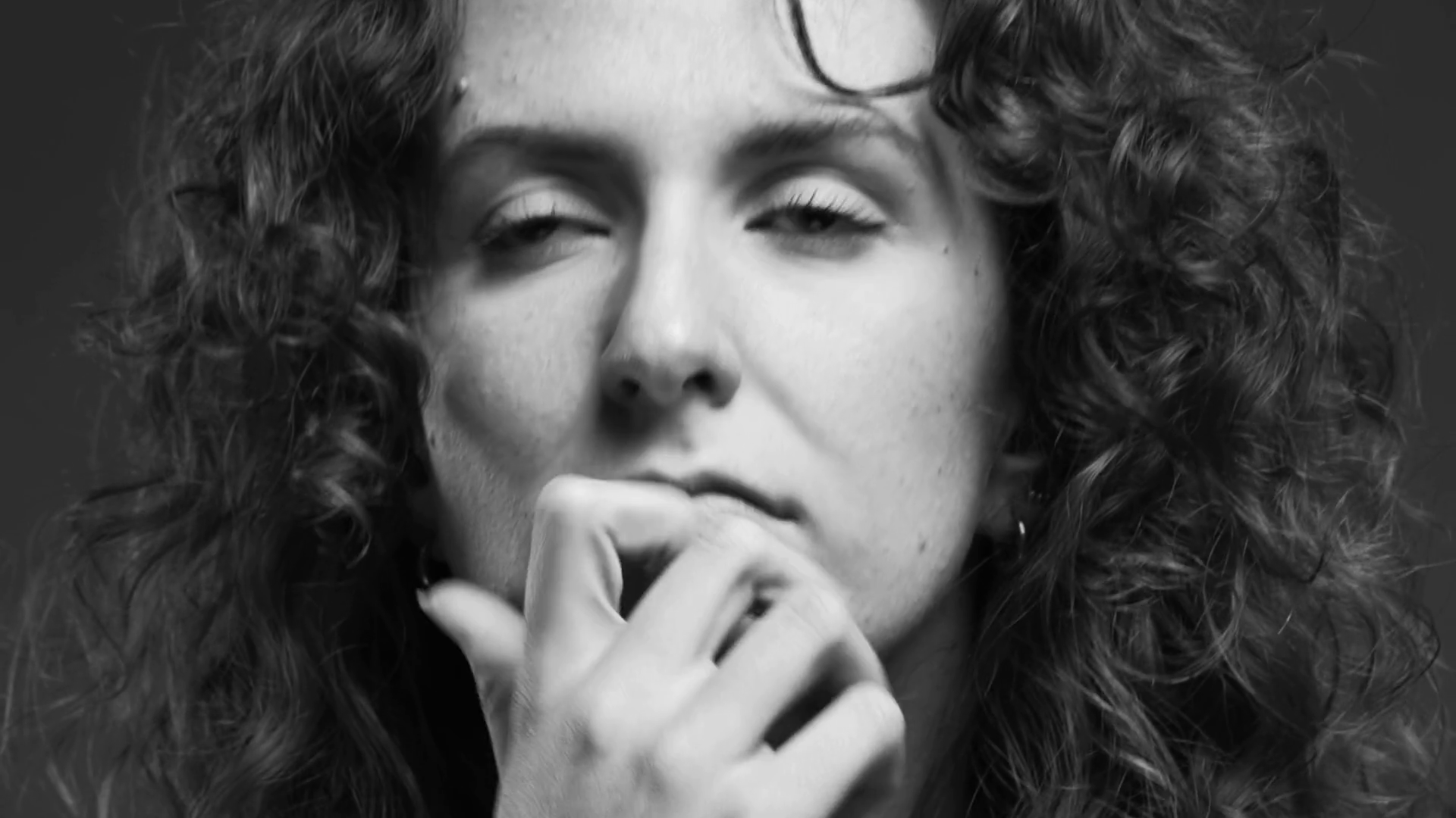 Thoughtful Woman Pondering Decision Hand On Stock Footage SBV-348658146 ...