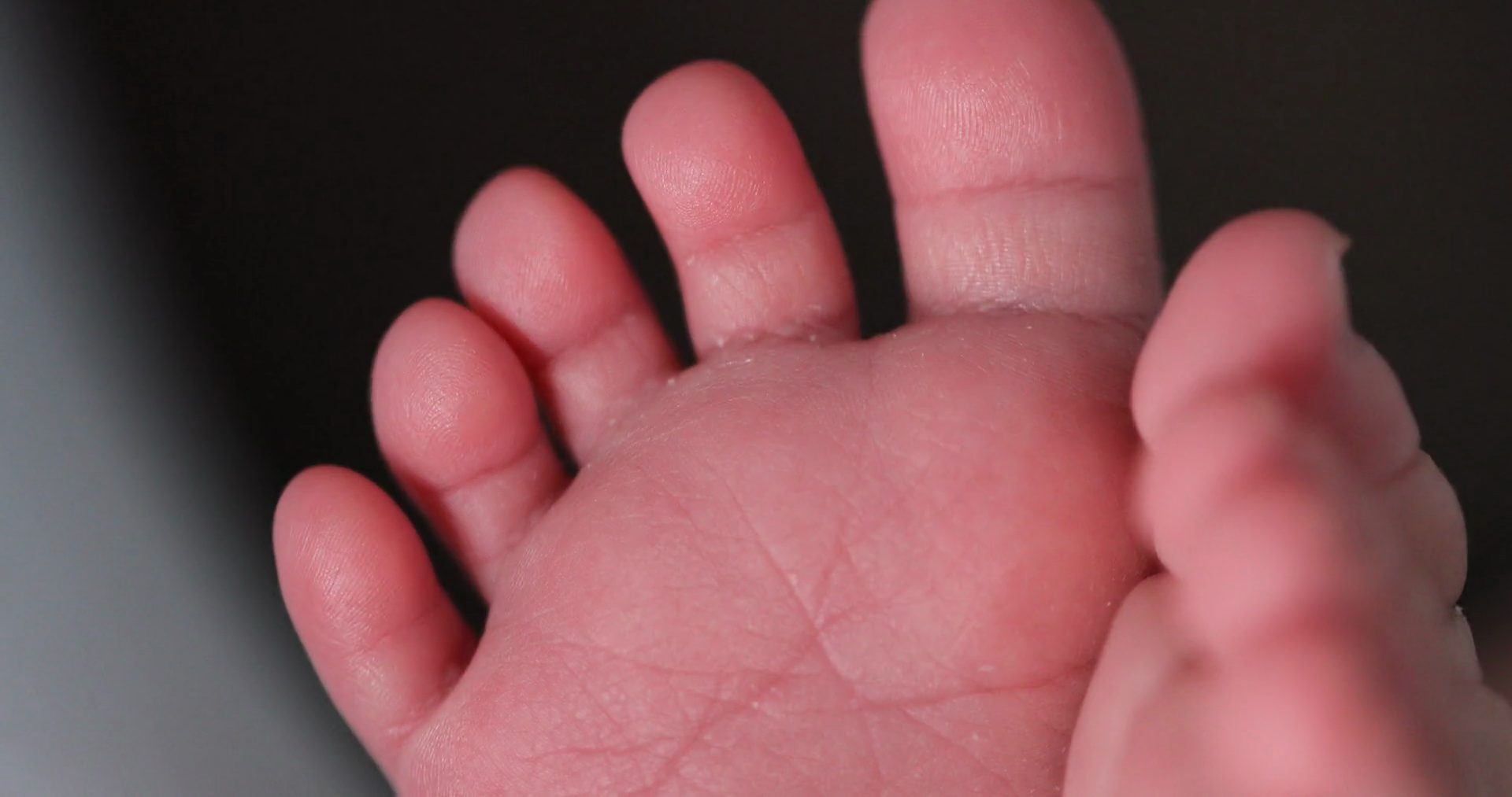 Delicate First Steps: Tiny Newborn Baby Toes Stock Footage SBV ...