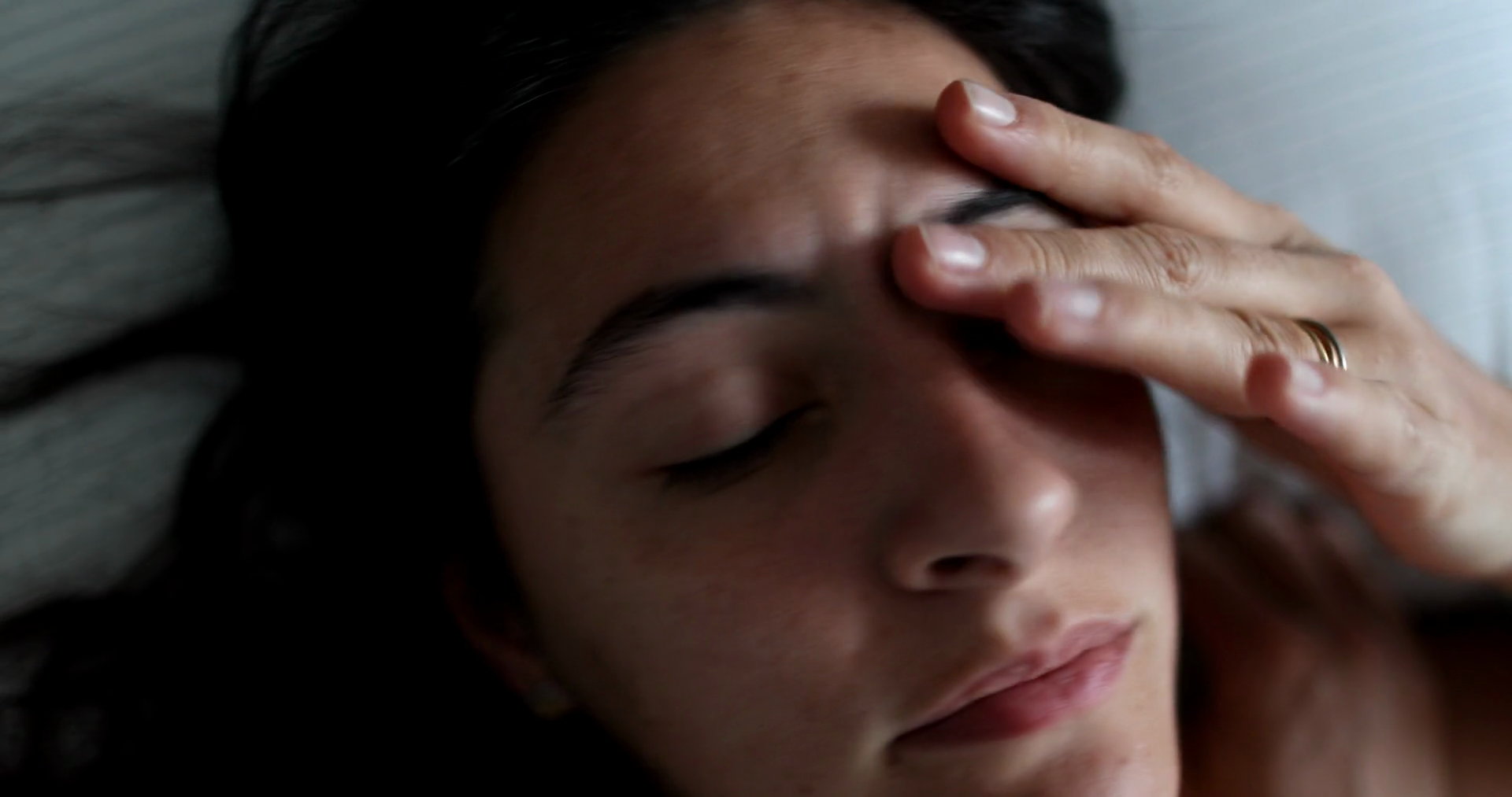 Tired Mother Rubbing Face Breastfeeding In Stock Footage SBV-348787393 ...