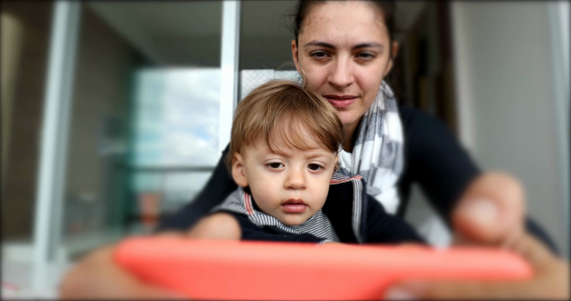 Toddler Boy Clapping Hands Sitting On Mom's Stock Footage SBV-348547134 ...