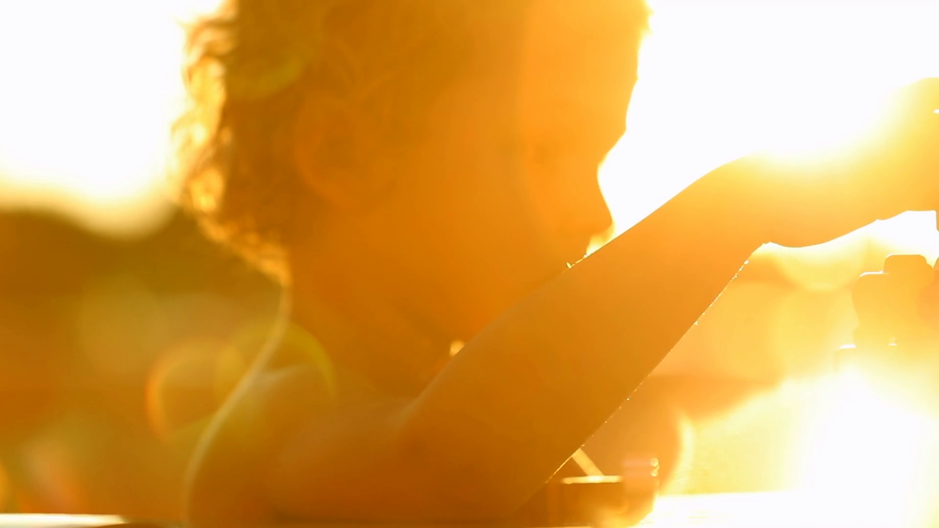 Toddler Boy Sunlight Sun Outdoors Sunset 2 Stock Footage SBV-348608076 ...
