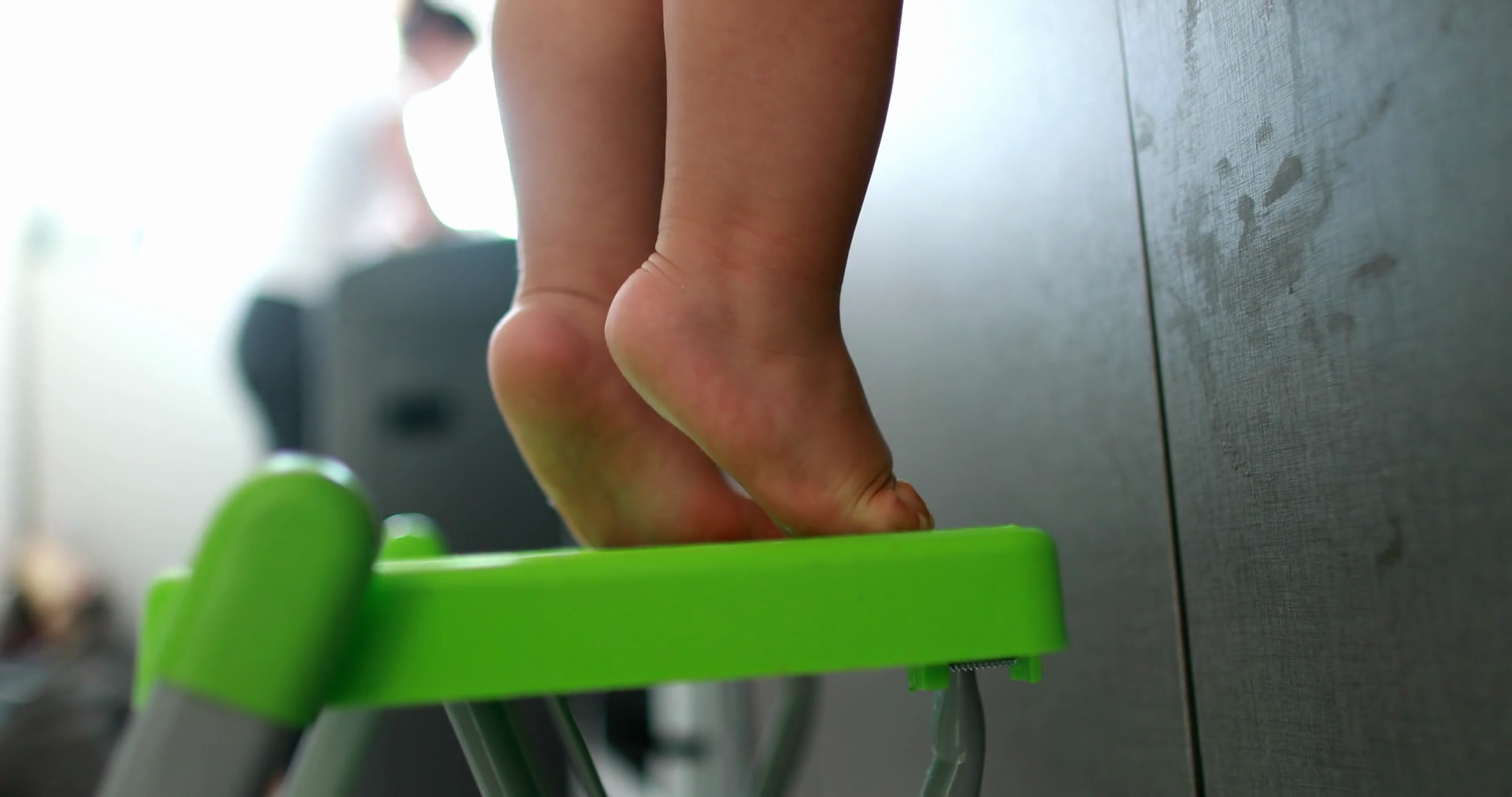 Toddler Boy Tiptoe At Kitchen Sink Baby Stock Footage SBV-348551631 ...