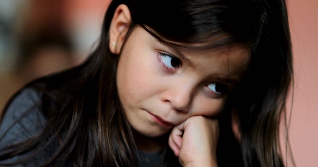 Scared Young Girl Stock Footage: Royalty-Free Video Clips - Storyblocks