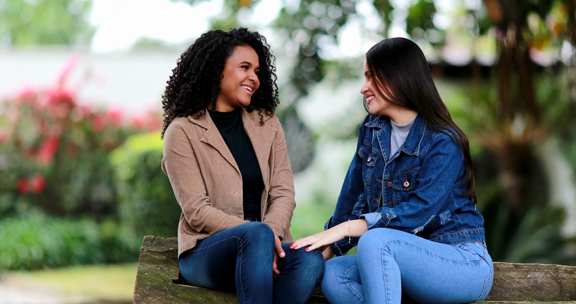 Two Diverse Girls Talking Outside Together Stock Footage SBV-348687428 ...