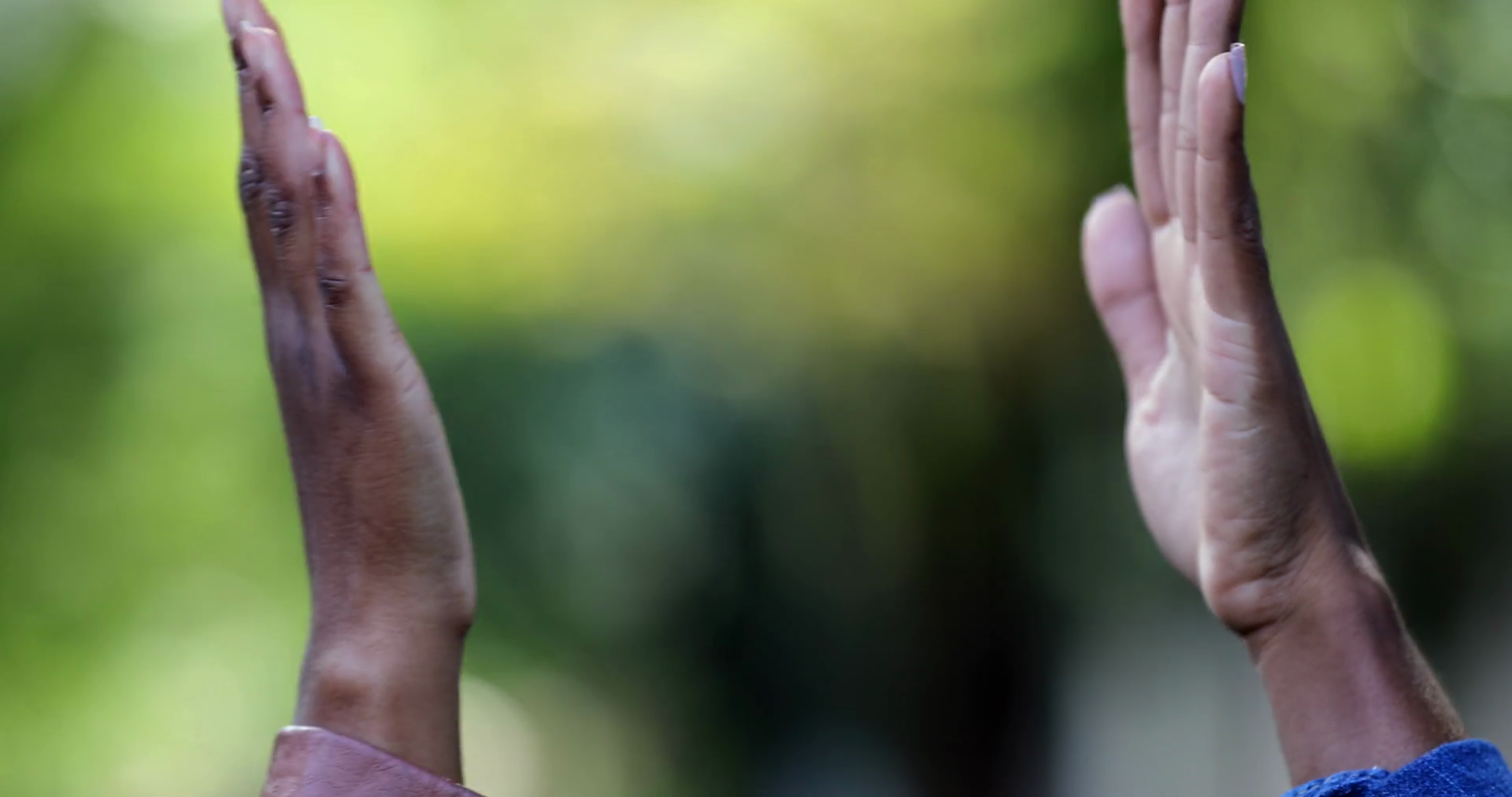 Two People Joining Hands Together In Union Stock Footage SBV-348488067 ...