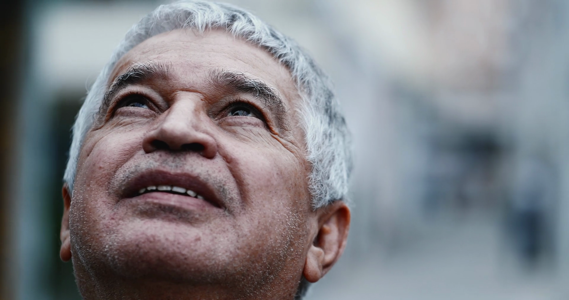 Unshaven Old Man Feeling Hopeful Stock Footage SBV-348711584 - Storyblocks